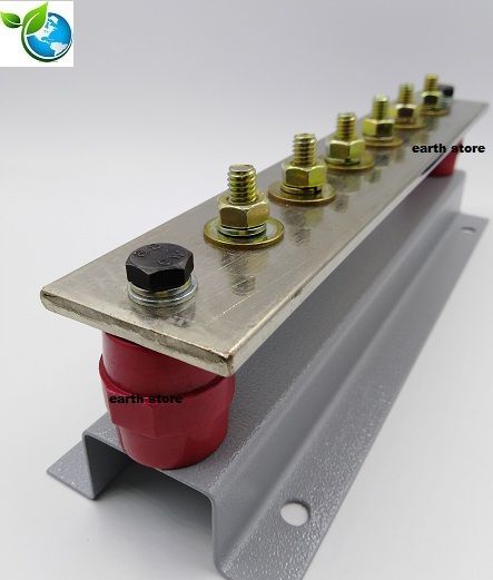 Electrical Copper Bar / Earth Bar 6 way 6mm x 50mm x 279mm | Lazada