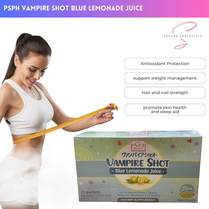PSPH Vampire Shot Lemonade Slimming Drink plus L-Carnitine, Marine ...
