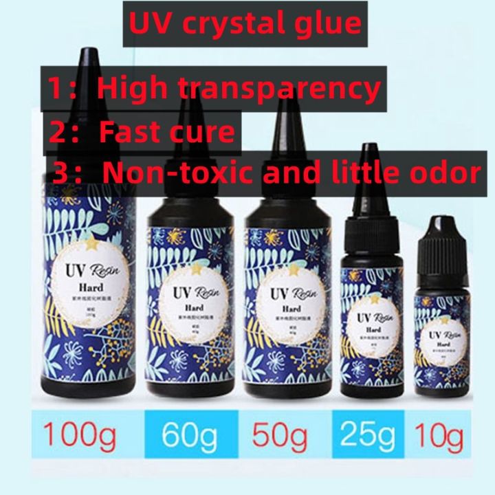 Hard UV Resin Glue Crystal Clear Ultraviolet Curing Epoxy Resin Jewelry Making | Lazada PH