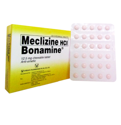 Bonamine Meclizine HCI for kids 12.5 mg 120 Chewables Tablets | Lazada PH