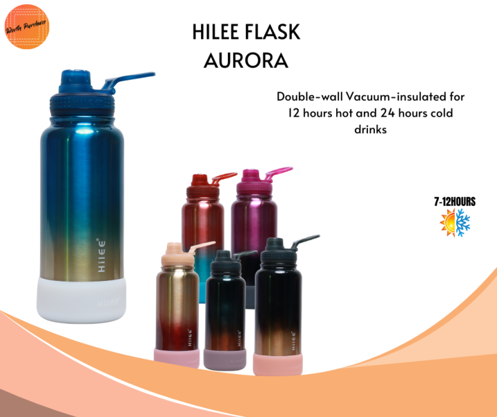 Hilee Aurora Edition 18-, 22-, and 32-oz flasks | Lazada PH