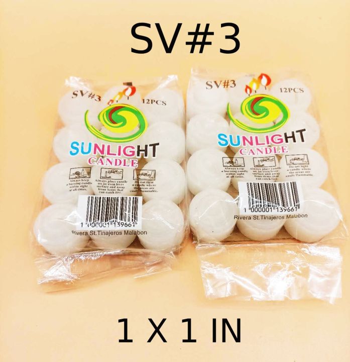 Sunlight Candle specialty lightning white candle | Lazada PH