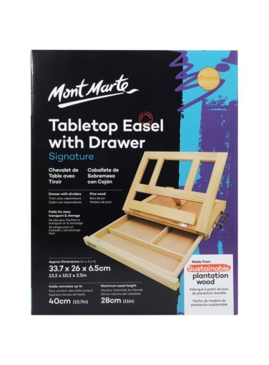 Mont Marte Table Desk Portable Easel with Drawer | Lazada PH