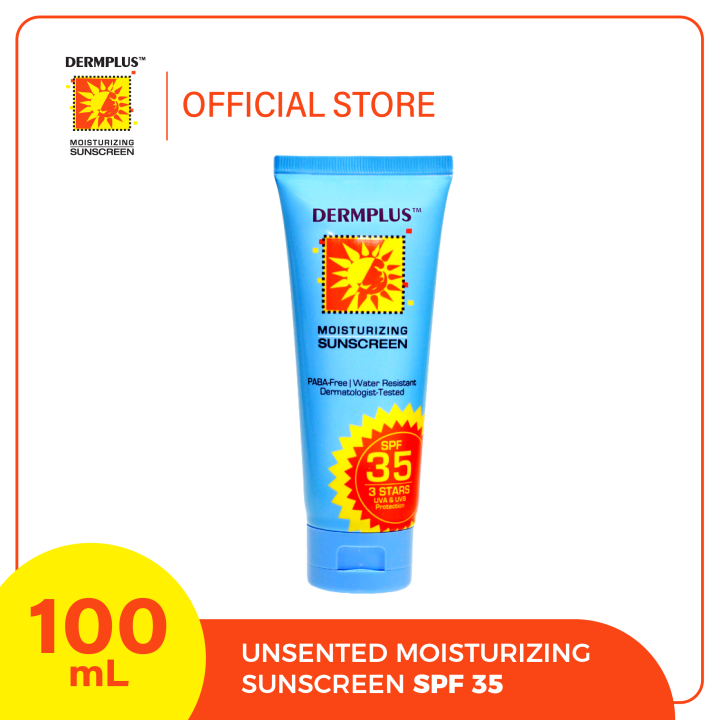 Dermplus Moisturizing Sunscreen SPF 35 Daily Unscented 100mL | Lazada PH