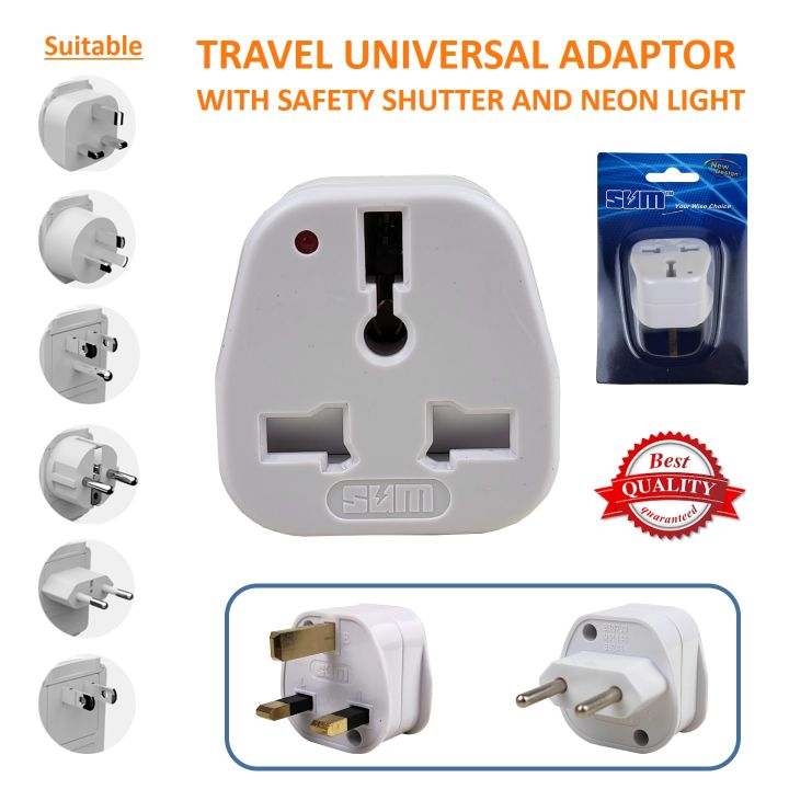 **Best Quality** UK 3 Pin Universal Multi Power Travel Plug Converter ...