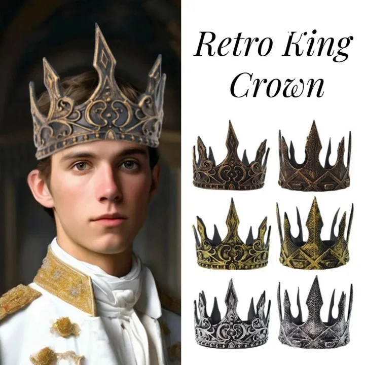 IPIE2 Bar Mitzvah Crown King Crown Korean Style Hair Hoop Round Tiaras ...
