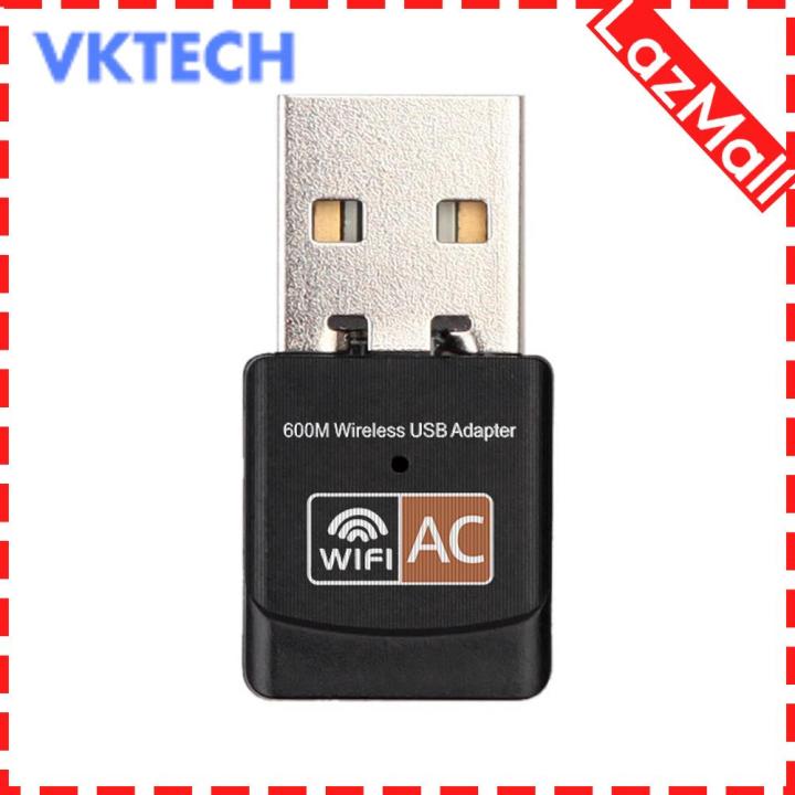 [Vktech] 600Mbps Dual Band 2.4G / 5G Hz Wireless Lan USB PC WiFi ...