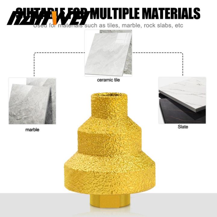Step Drill Bit Brazed Chamferer Multi Layer Tapered Reamer for Tile ...