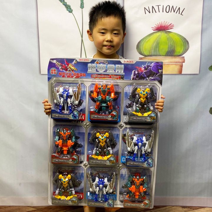 Toys City New Series Deformation Robot Dinosaur Transformation Battle Super Robots Children Gift ...