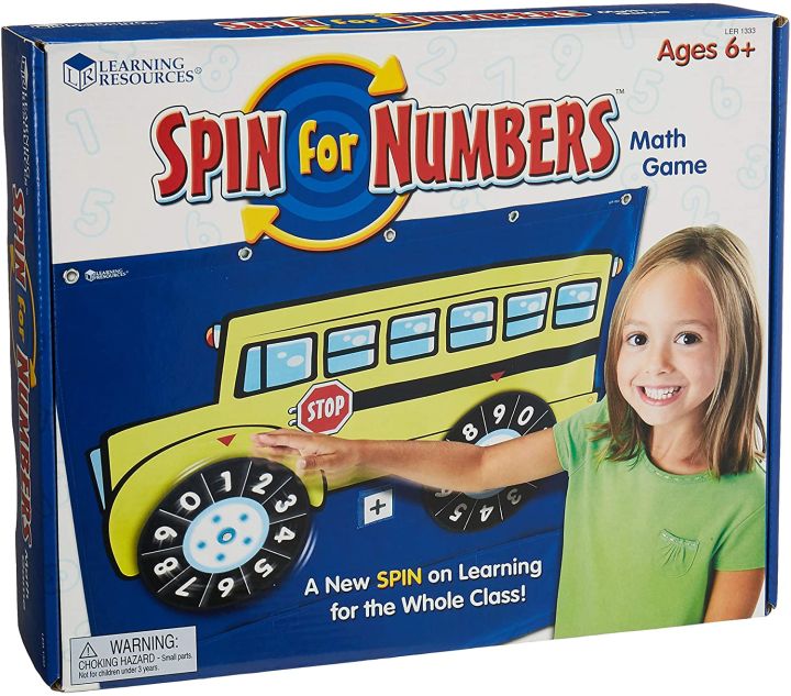 Learning Resources LER1333 Spin for Numbers Wheel Game - Maths Wall ...