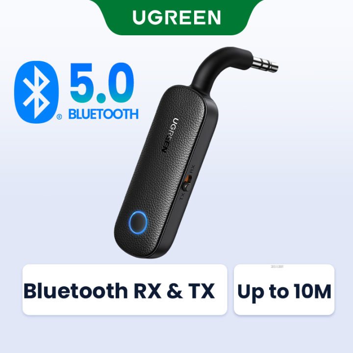 UGREEN Bluetooth 5.0 Transmitter and Receiver 2 in 1 Wireless 3.5mm Bluetooth Adapter, Dual ...