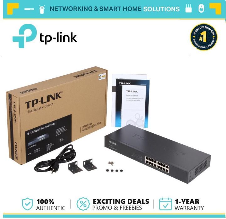 TP-link SG1016 16-Port Gigabit Rackmount Switch | Lazada PH