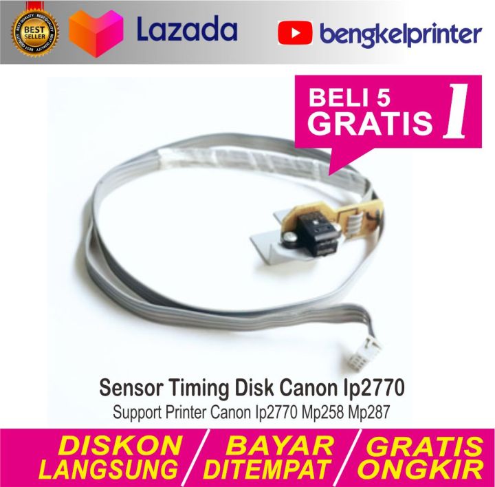 Sensor Timing Disk / Pembaca Encoder Bulat Printer Canon Ip2770 Mp258 ...