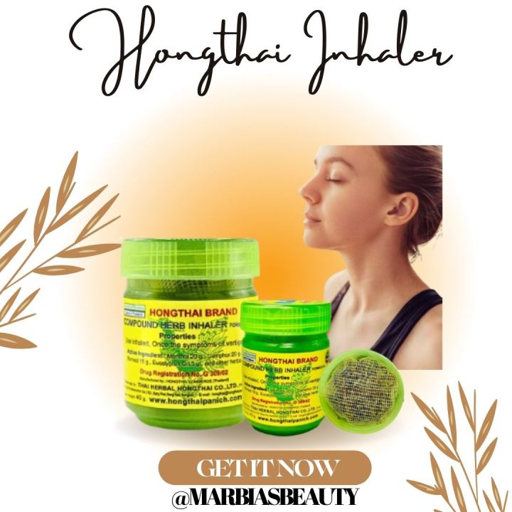 Hong Thai Brand Herb Inhaler - Effective Relief for Asthma and Anxiety ...