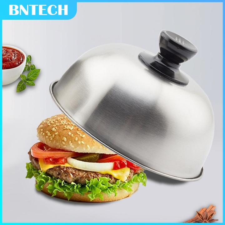 BNTECH Cheese Melting Dome with Handle Steaming Lid Multipurpose Burger ...