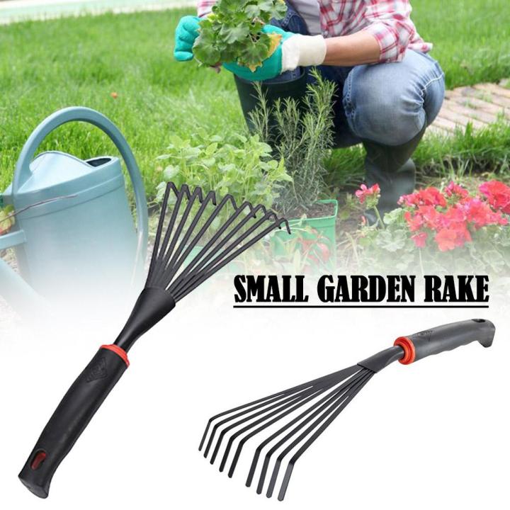 Black Small Garden Rake Garden Hand Tools Stainless Spade I1N8 Weeder ...