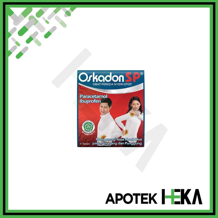 Oskadon SP Tablet Obat Pereda Nyeri Otot Strip isi 4 Tablet | Lazada ...