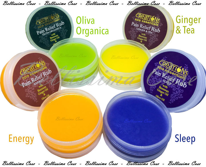 Creations Spa Essentials Pain Relief Rub - 4 PCS. ASSORTED VARIANTS ...