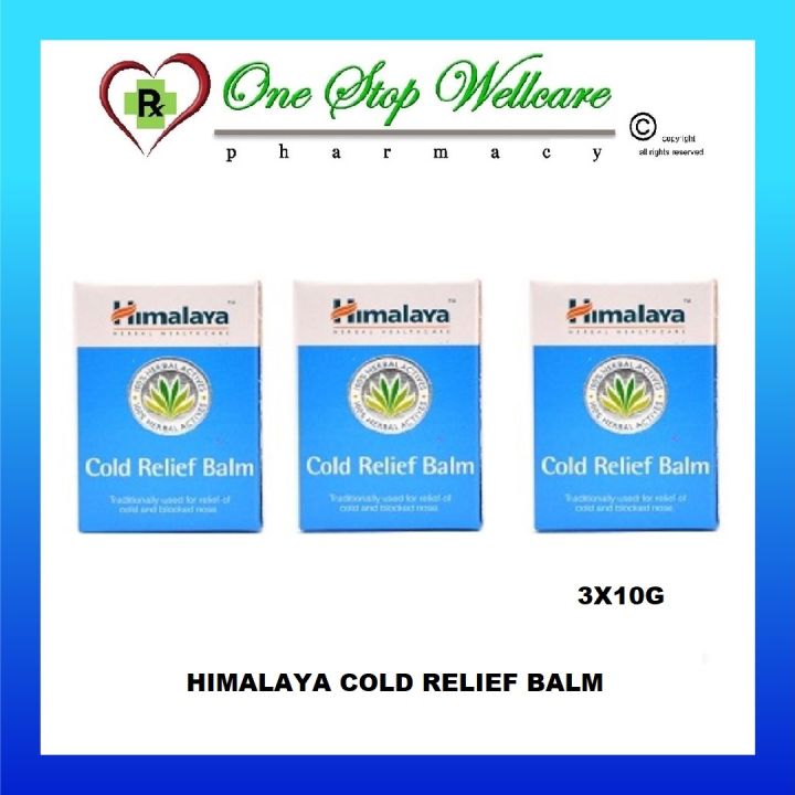 HIMALAYA COLD RELIEF BALM 3X10G (TRIPLE PACK) (EXP: 06/2025) | Lazada