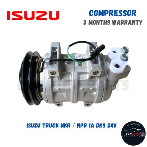 Isuzu Truck NKR / NPR 1A DKS 24V Aircond Compressor Full Set With ...