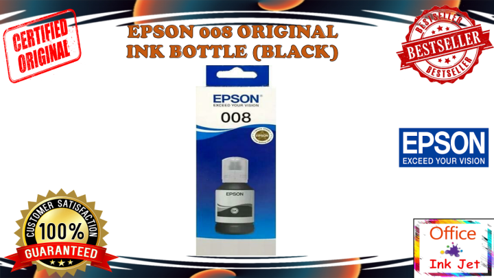 EPSON 008 ORIGINAL INK BOTTLE (BLACK) | Lazada PH