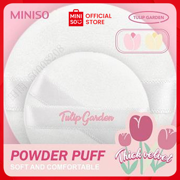 MINISO Tulip Garden Collection Extra Thick Makeup Puff 1+1 Set | Lazada PH
