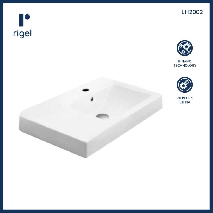 RIGEL Bathroom Wall Hung Toilet Basin LH2002 | Lazada