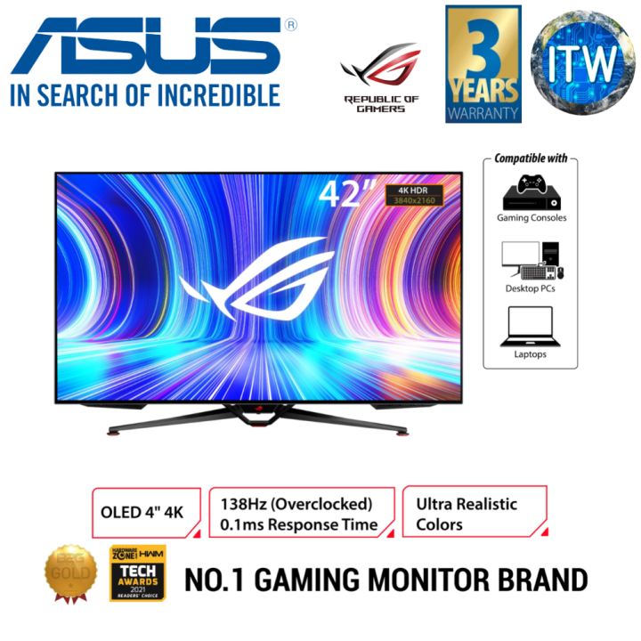 Itw | ASUS ROG Swift OLED PG42UQ gaming monitor – 41.5-inch 4K, OLED ...