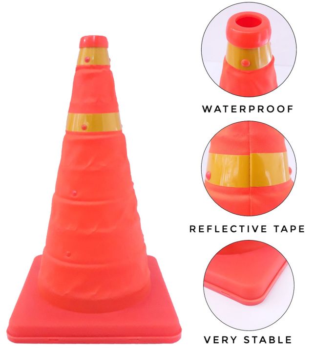 Retractable Foldable And Flexible Traffic Safety Cone Road | Lazada