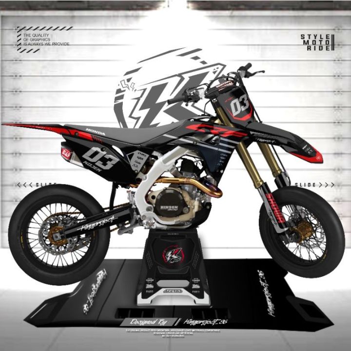 Decal Crf 150 L Full Body Custom Design / Decal Honda CRF 150L/Stiker ...