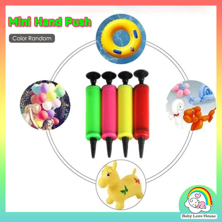Ready Stock Hand Pump Mini Balloon Hand Pump Inflator Big Colorful Hand ...