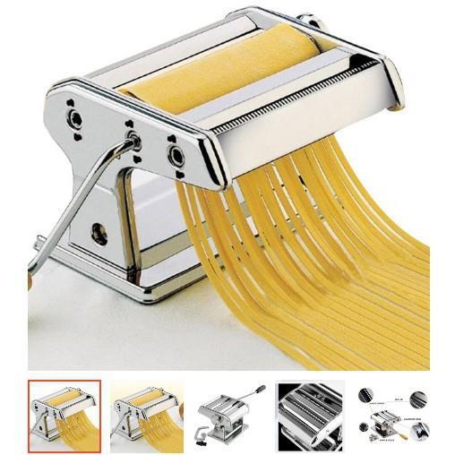HB Manual Pasta Maker Machine Noodle Hand Crank Cutter with English ...
