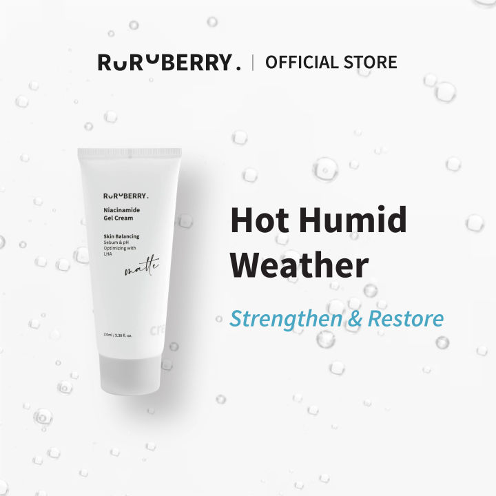 Ruruberry Niacinamide Gel Cream 100ml | Lazada