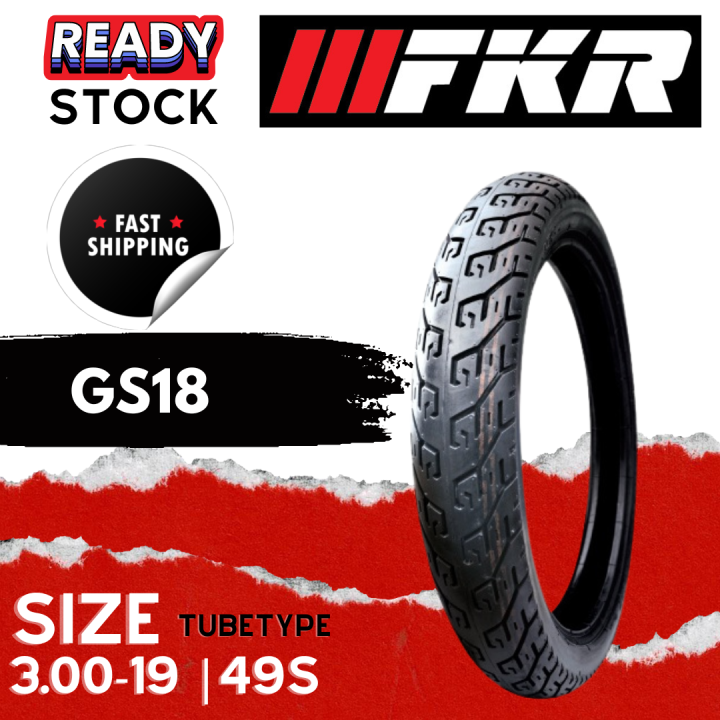 TAYAR MOTORSIKAL FKR GS18 3.00-19 | Lazada