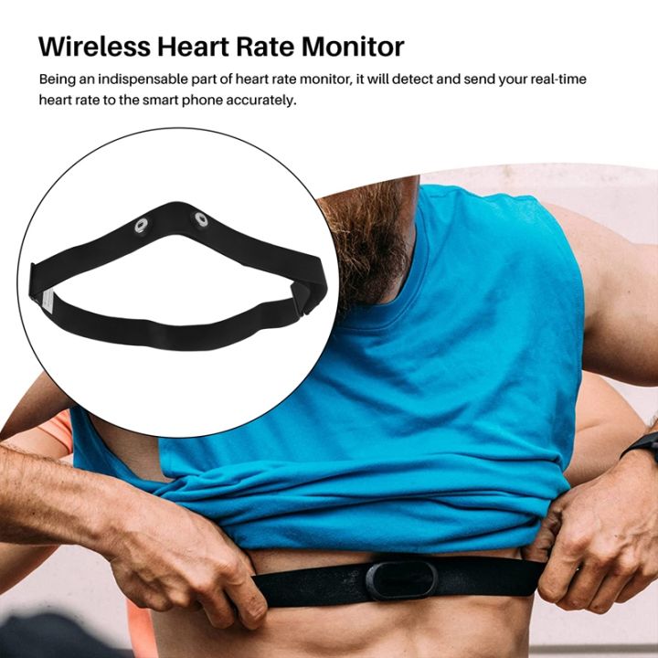 Chest Belt Strap for for Sports Wireless Heart Rate Monitor,Black ...