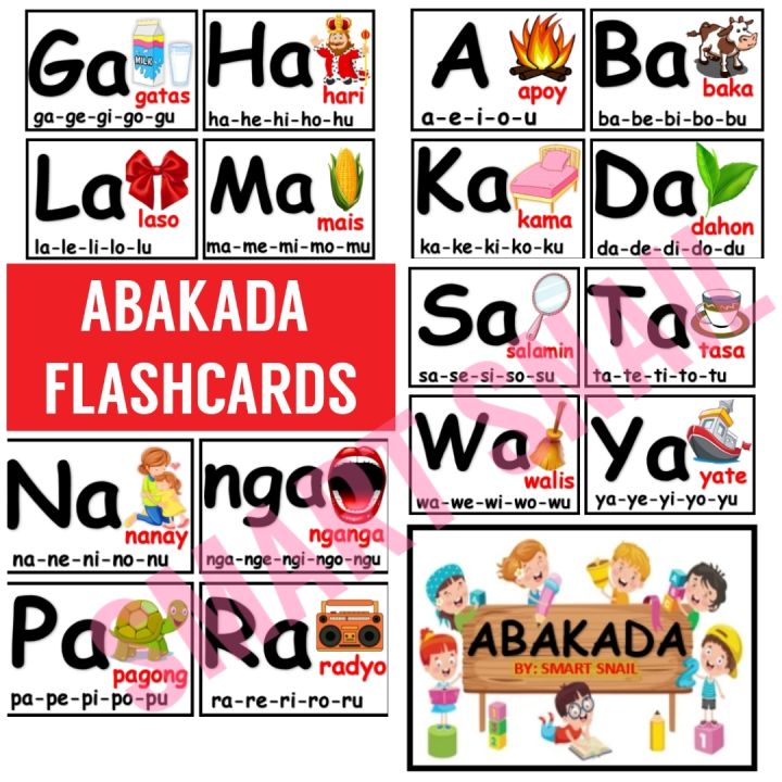 ABAKADA Flashcards Laminated | Lazada PH