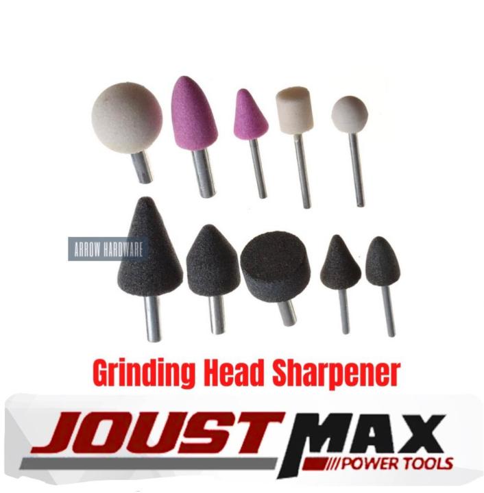 10pcs Abrasive Stone Point Grinding Head Drill bit Sharpener Wheel ...