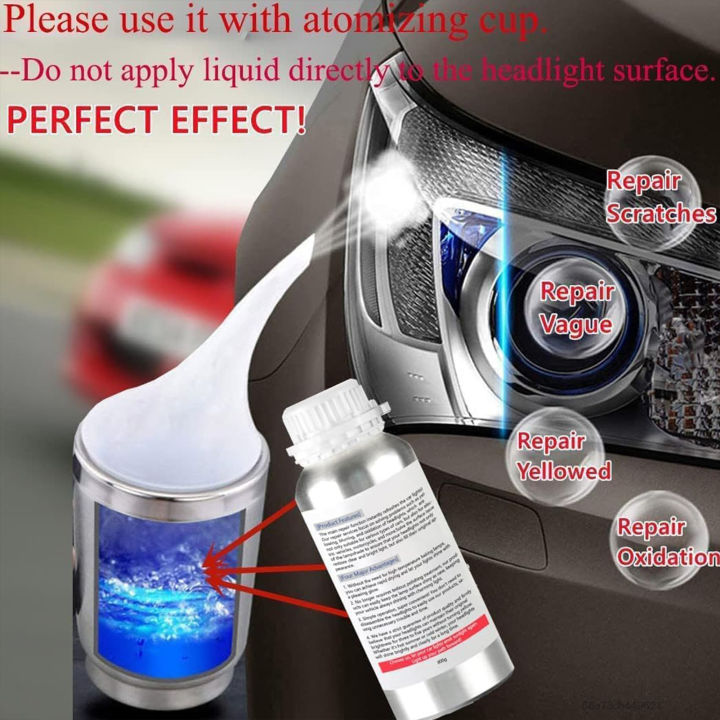 Vapor Headlight Restoration Kit Atomizing Cup Headlight Vapor