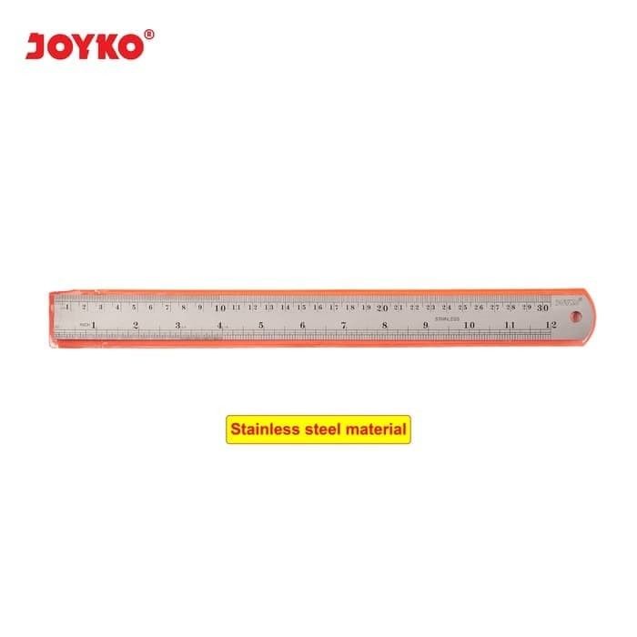 Stainless Steel Ruler Penggaris Besi Joyko RL-ST30 30 cm | Lazada Indonesia