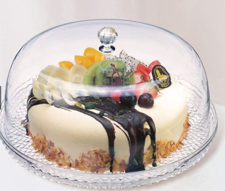Acrylic Dome Cake Cover Pastry Plate Cover Penutup Kek dan Pastry | Lazada