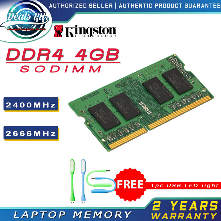 Kingston Value RAM DDR4 4GB 2400Mhz / 2666Mhz DDR4 Non-ECC SODIMM ...