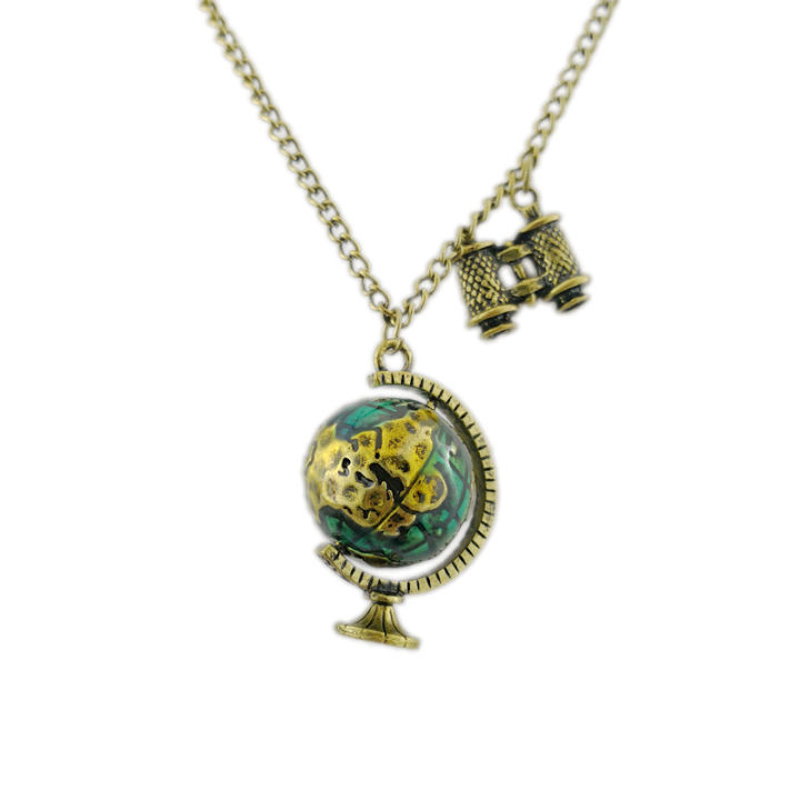 KAlung Model Vintage Panjang Berhiaskan Bentuk Globe Bola Peta BISA COD ...