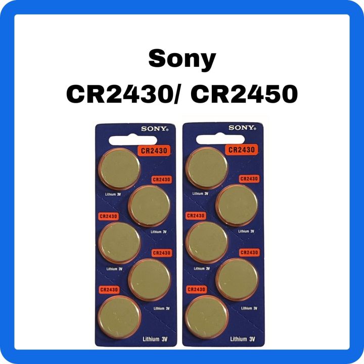 Sony CR2430 CR2450 Button Cell Battery CR 2430 CR 2450 | Lazada Singapore