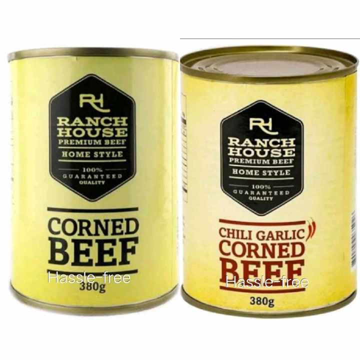 RANCH HOUSE ORIGINAL & CHILI GARLIC CORNED BEEF (380g) MADE IN ...