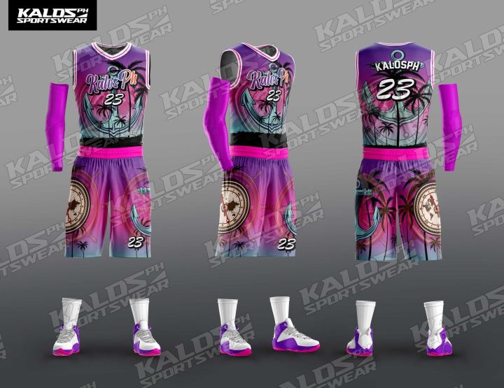 068 SEAFARER MARINE SEAMAN DESIGN BASKETBALL JERSEY SET SANDO AND SHORT ...