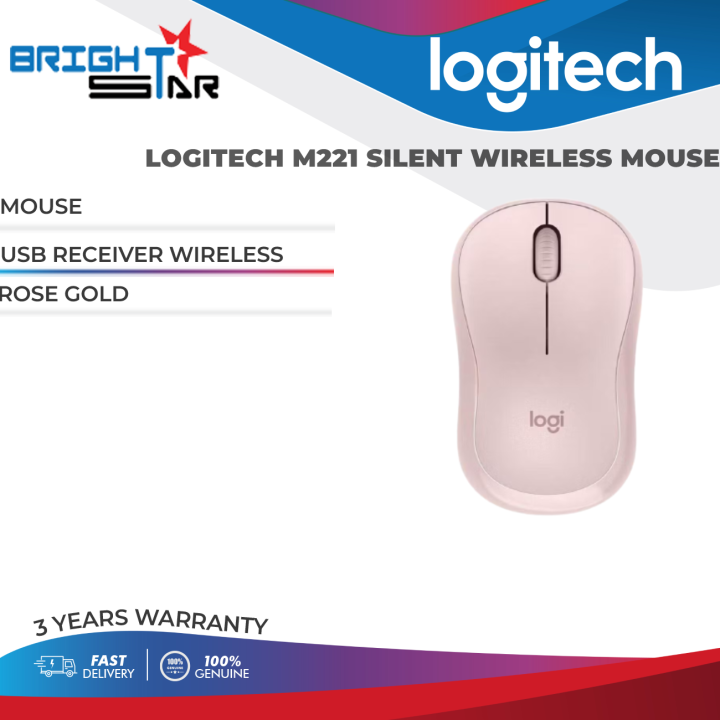 MOUSE / LOGITECH M221 SILENT WIRELESS MOUSE / USB RECEIVER WIRELESS ...