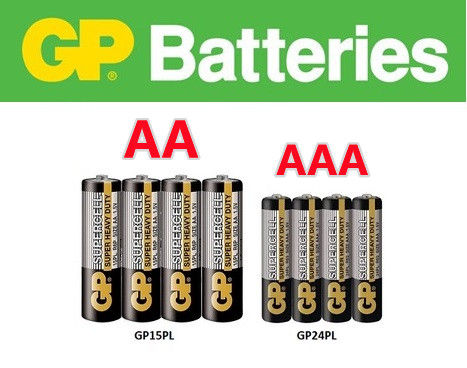 【Ready Stock】GP SUPERCELL Super Heavy Duty AA / AAA 1.5V Battery (4 pcs ...