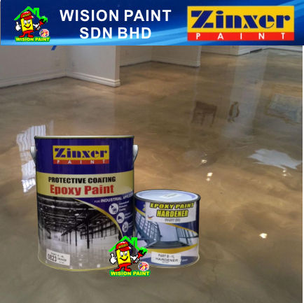 CLEAR SEALER ZINXER EPOXY FLOOR PAINT 4L + 1L = 5L | Lazada