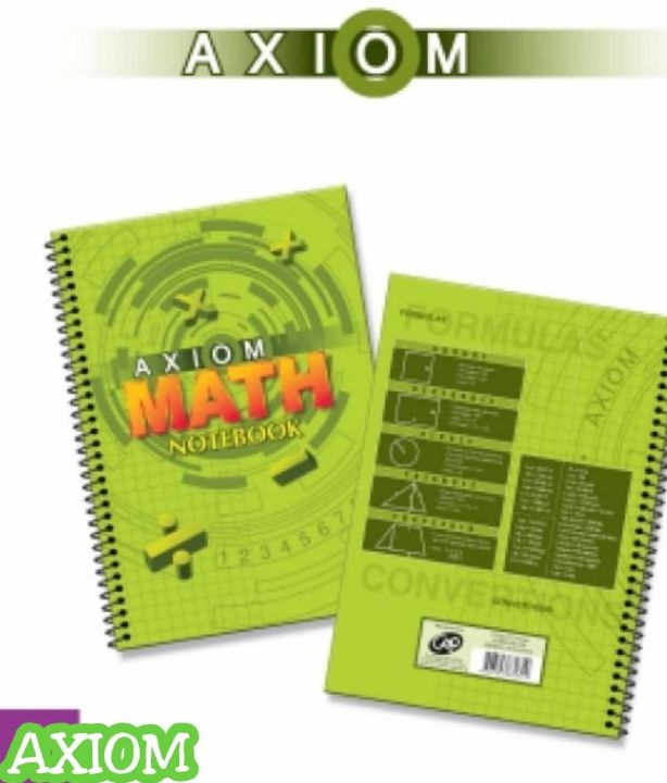MATH NOTEBOOKS AXIOM 80Lvs | Lazada PH