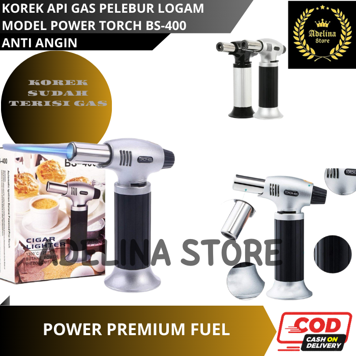 Korek Api Gas Pelebur Logam BS 400 Jet / Korek Power Torch / Korek Las ...